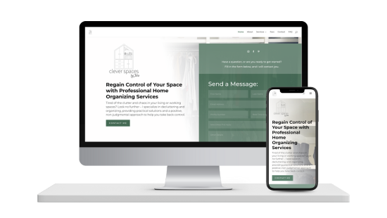 Clever Spaces By Julia - Home Organizing Website and Logo Design ...